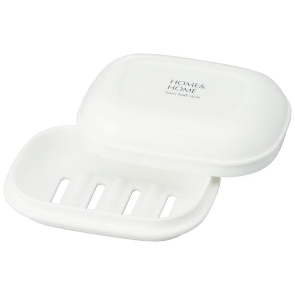 サイズ/約幅11.3×奥行8.2×高さ4.4cm重量/約57g内容量/1個材質/ポリプロピレン原産国/日本●どんな環境でも馴染むようなベーシックなデザインのせっけん箱です。●本体と受け皿で分けることができ、衛生的に使うことができます。●洗面...