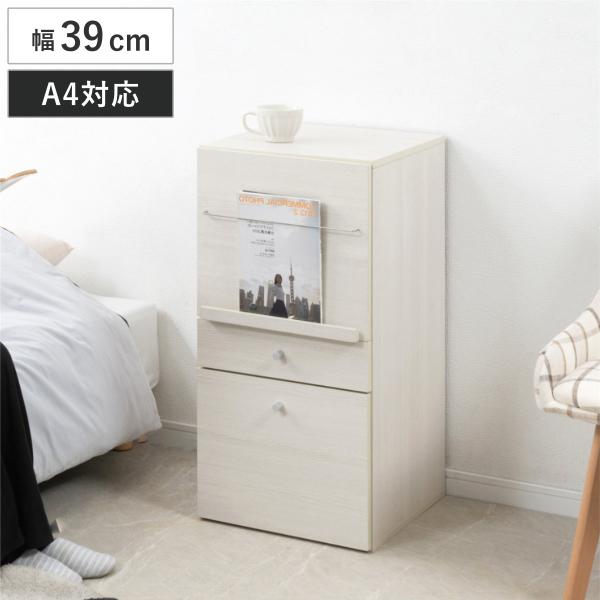 サイズ/約幅39×奥行42.5×高さ78cm重量/約24kg内容量/1台付属品：可動棚2枚、重ね時用連結金具、転倒防止金具材質/本体：強化プリント紙化粧繊維板扉ディスプレイ金具：ステンレス生産国/中国製引き出し段数/2段引き出し/下段のみフ...