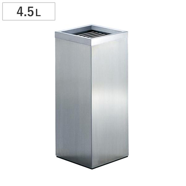 サイズ/約幅25×奥行25×高さ60cm受皿：約直径22.8×高さ12cm重量/約12.4kg容量/約4.5L内容量/1台材質/ステンレスヘアライン仕上生産国/日本製●サビに強く清潔感のあるステンレス製の灰皿です。●容量4.5Lサイズです。...
