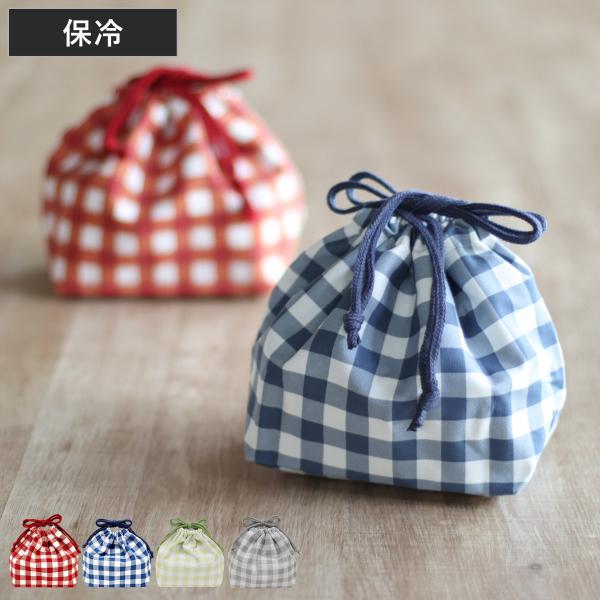 サイズ/約幅27×奥行10×高さ18cm内容量/1個材質/表生地：綿100％、裏生地：ポリエステル（シルバーコーティング加工）ヒモ：アクリル100％種類/レッド、ブルー、ライトグリーン、グレー生産国/日本製●シンプルなお弁当箱にピッタリ合う...