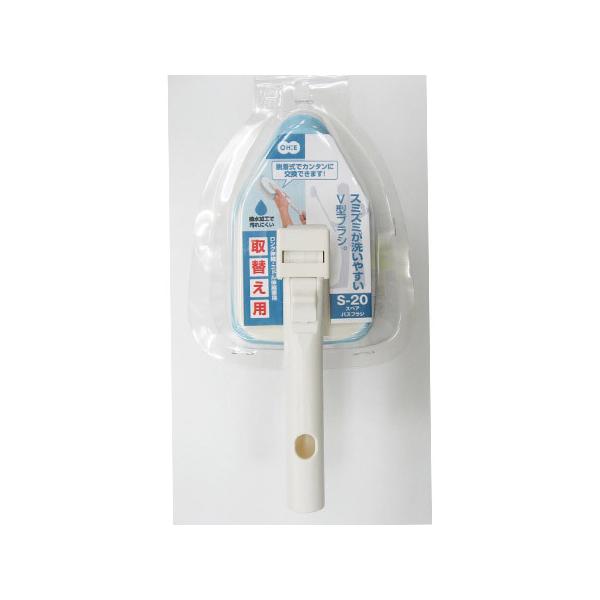 サイズ/約幅9×奥行16×高さ23cm内容量/1個材質/柄：ABS樹脂甲：ポリプロピレン、オレフィン系熱可塑性エラストマーブラシ：ポリプロピレン生産国/中国製●「アルモア ライトロング伸縮バスブラシ」のスペア商品です。●浴室のコーナーなど、...