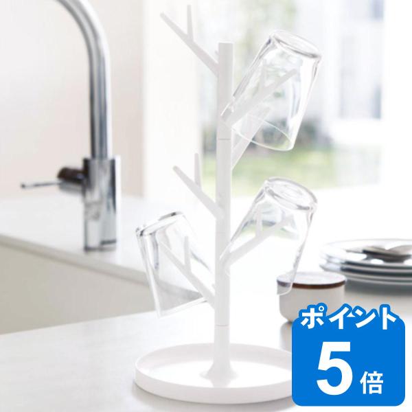 サイズ/約幅16×奥行16×高さ34cm内容量/1個材質/本体・台座：ABS樹脂キャップ：シリコン樹脂種類/ホワイト、ブラウン生産国/中国製組立状態/お客様組立品●グラスやマグカップをディスプレイしながら収納できます。●枝の方向は自由自在に...