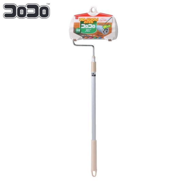 サイズ/本体：約伸縮時長さ61〜97cm付属テープ：約幅16cm×30周巻内容量/本体：1個付属テープ：1巻材質/テープ：特殊すじ塗り粘着加工紙シャフト：防錆処理鉄線（クロムメッキ）、アルミグリップ、テープ受け：ポリプロピレンケース：ポリプ...