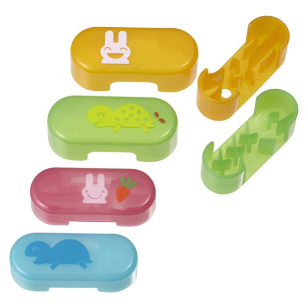 サイズ/うさぎ(小)：約2.2×5.4×1.6cmうさぎ(大)：約2.4×5.7×2cmかめ(小)：約2.2×5.4×1.6cmかめ(大)：約2.4×5.7×2cm内容量/4個入材質/ABS樹脂食器洗い乾燥機/使用不可電子レンジ/使用不可●...