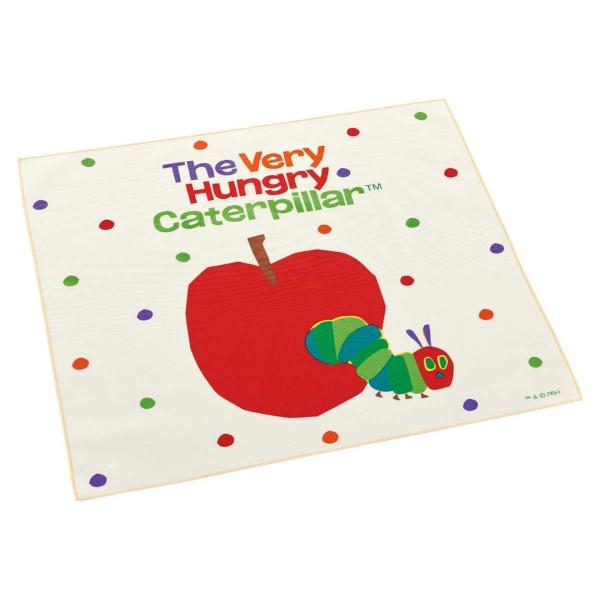 サイズ/約横43×縦43cm内容量/1枚材質/綿100％生産国/日本製●はらぺこあおむしがデザインされた43×43cmのランチクロスです。●お弁当箱を包んだり、ランチョンマット（ナフキン）としてご使用いただけます。●給食当番や、調理実習の時...