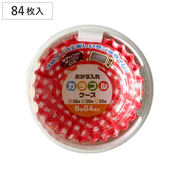 サイズ/約底面径3.8×高さ2.5 cm内容量/84枚材質/PBT樹脂、紙生産国/日本製電子レンジ/使用可能●お弁当をカラフルに彩るチェック柄のおかずカップ（6号／84枚入）です。●電子レンジ対応なので、温め直しに便利です。●カラーは赤・緑...