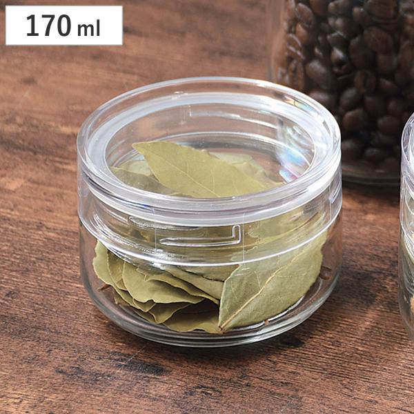 サイズ/約高さ8.5cm直径：約8.5cm重量/約183g内容量/1個材質/容器：ソーダガラス蓋：ポリスチレン(耐熱温度80度、耐冷温度-20度)パッキン：ポリエチレン(耐熱温度80度、耐冷温度-20度)生産国/中国製●中身がひと目で確認で...