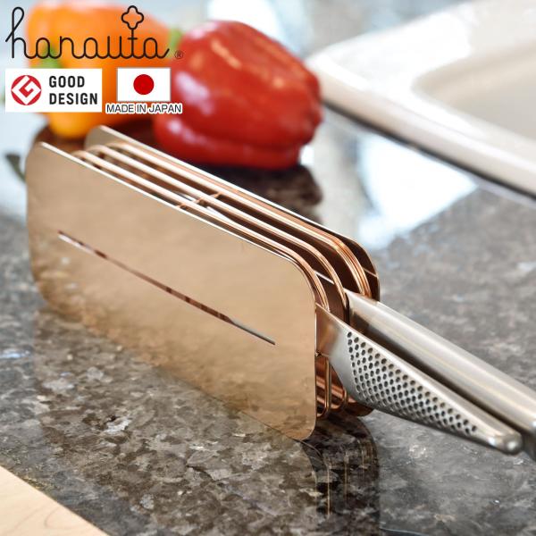 サイズ/約幅21.9×奥行5×高さ8.5cm重量/約370g内容量/1個材質/本体：18-8ステンレス（ローズゴールドメッキ）クッションゴム：シリコーンゴム生産国/日本製対応サイズ/包丁刃渡り：約12〜20cm刃の高さ：約5cmまで包丁の柄...