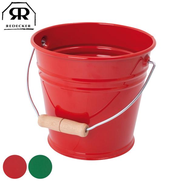 サイズ/約高さ15.5cm直径：約16.5cm内容量/1個材質/メタル・天然木種類/レッド、グリーン生産国/ドイツ製●暮らしを彩るレトロなバケツです。●ダストボックスや雑誌入れなどさまざまなシーンで活躍するインテリア性の高いデザインです。●...