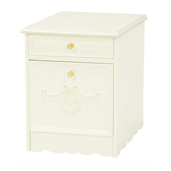 サイズ/約幅41.5×奥行58×高さ53.5cm上引き出し：約幅28×奥行38×高さ6.3cm下引き出し：約幅30.7×奥行38×高さ30.5cm内容量/1台材質/主材：マホガニー、MDF生産国/インドネシア製組立状態/完成品●ガーリーで可...