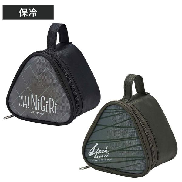 サイズ/約幅10.5×奥行8.5×高さ10cm重量/約46g内容量/1個材質/外側生地：ポリエステル内側生地：アルミファスナー：ナイロンファスナー持ち手：亜鉛合金種類/おにぎり、ライン生産国/中国製●持ち手付きの便利な保冷おにぎりケースです...