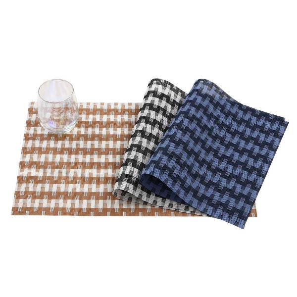 サイズ/約横45×縦30cm厚さ：約0.1cm重量/約76g内容量/1枚材質/PVC、ポリエステル種類/ブルー、ブラック、ブラウン生産国/中国製耐熱温度/85度食器洗い乾燥機/使用不可電子レンジ/使用不可●視覚的に引き込まれるような魅惑的な...