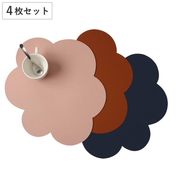 サイズ/約横42×縦35cm厚さ：約0.2cm重量/約144g内容量/同色4枚セット材質/PVC種類/ブルー×ライトグレー、ピンク×ダークグレー、ブラウン×ブラック生産国/中国製耐熱温度/85度食器洗い乾燥機/使用不可電子レンジ/使用不可●...