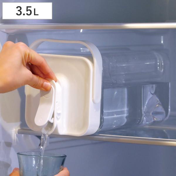 サイズ/ハンドル使用時：約幅14×奥行13×高さ34.2cmハンドル未使用時：約幅14×奥行15.3×高さ30cm重量/約355g容量/約3.5L満水容量：3.7L内容量/1個材質/本体：AS樹脂フタ・ハンドル：ポリプロピレンプッシュボタン...