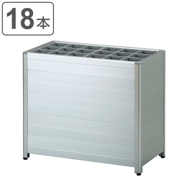 サイズ/約幅56×奥行30×高さ50cm重量/約5kg内容量/1台付属品：水受皿材質/本体：アルミニウム（アルマイト・クリアー塗装）仕切り板・水受皿：再生ABSアジャスター/付き屋内・屋外/屋内●フレームにアルミを使用した落ち着いたデザイン...