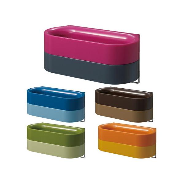 マグネットでドアにつけるだけで省スペースな傘立てがつくれます【商品詳細】サイズ：約 幅22.3×奥行10.2×高さ4cm　内容量：1個　材質：本体／スチロール、磁石カバー／ポリプロピレン、サポート材／鉄　カラー：ピンク、グリーン、オレンジ、...