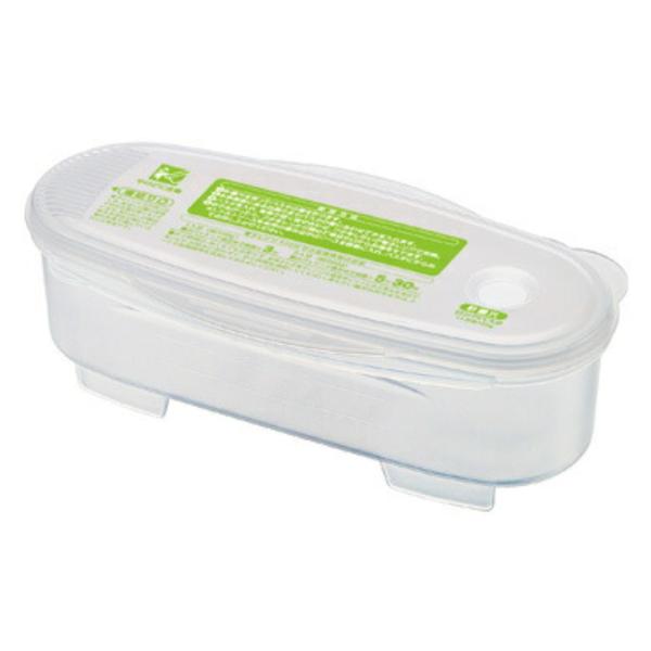 サイズ/約幅14.4×奥行28.5×高さ9.5cm容量/約1.5L内容量/1個材質/ポリプロピレン耐熱温度/140度電子レンジ/使用可能●レンジで簡単にパスタを作ることができます。●フタに加熱時間の表示入りです。●レトルトソースを入れて混ぜ...