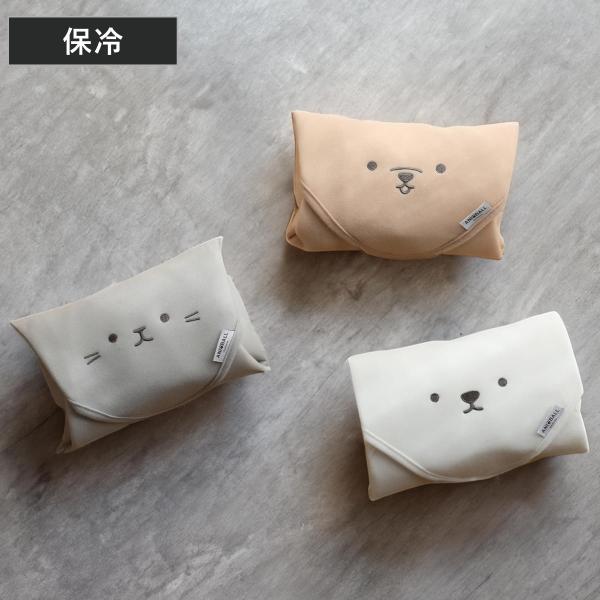 サイズ/約幅36×奥行36×高さ5cm内容量/1枚材質/表地、裏地：ポリエステル100％面ファスナー：ナイロン100％種類/イヌ、シロクマ、ネコ生産国/中国製●色々な形の弁当箱を風呂敷のように包むことができて、保冷効果もある多機能ラッピング...