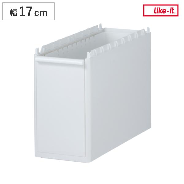 サイズ/外寸：約幅17×奥行46.5×高さ28.5cm内寸：約幅13.3×奥行43.7×高さ24cm重量/約1710g内容量/1個付属品：分別シール1枚材質/ポリプロピレン生産国/日本製キャスター/別売りアジャスター/別売り耐荷重/約7kg...