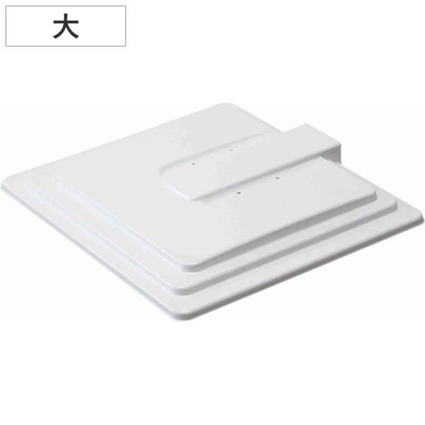 サイズ/約横46.5×縦43.5cm厚さ：約4.2cm内容量/1台材質/PET生産国/日本製●医療廃棄物容器ホルダーSK-F用蓋 大サイズです。●医療廃棄物容器ホルダー「SK-F」本体に合わせて使う専用の蓋です。廃棄物を覆うためのフタとして...