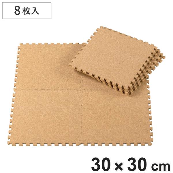 サイズ/1枚あたり約幅30×奥行30×高さ0.8cm敷いた状態約幅117×奥行59×高さ0.8cm内容量/8枚組材質/ポリエチレン、コルク生産国/中国製●場所や用途に合わせて自由に敷けるジョイントマットです。●通気性のある天然コルク素材で年...