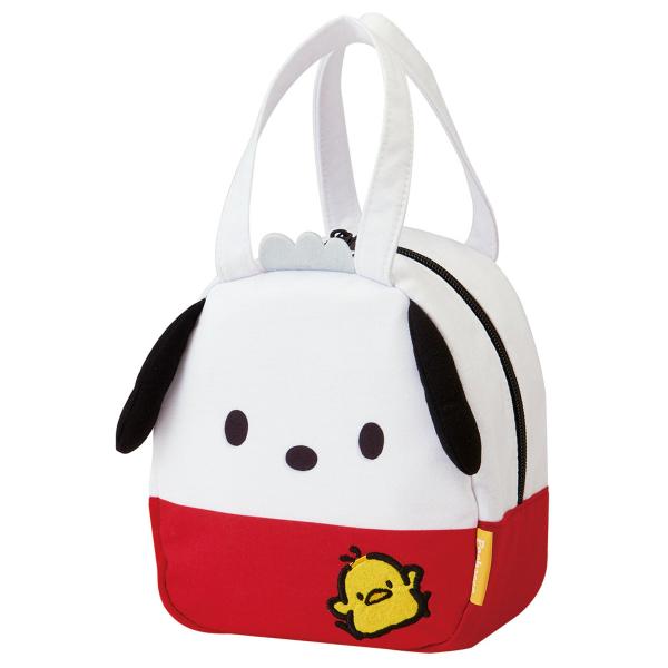 サイズ/約幅18×奥行12×高さ16cm※持ち手、突起部含まず内容量/1個材質/表生地・持ち手：ポリエステル、綿裏生地・パイピング：ポリエステル生産国/中国製洗濯/不可乾燥機/使用不可●お子さまも持ち歩きやすい、柔らかいスウェット生地の手提...