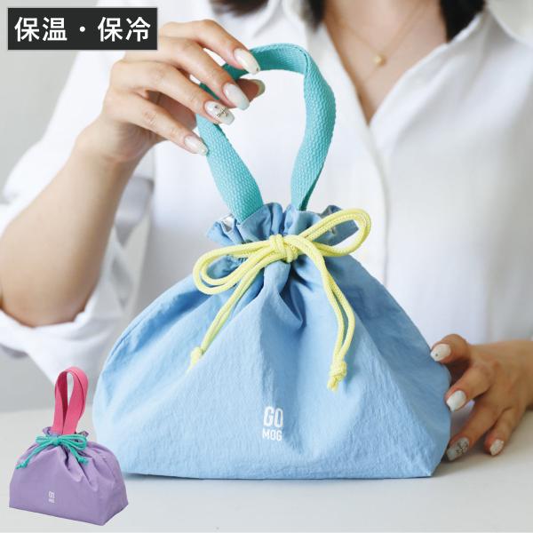 サイズ/約幅30×奥行10×高さ20cm※持ち手部分は除く重量/約55g容量/約3L内容量/1個材質/表地:ポリエステル100%裏保冷生地:アルミフィルム種類/ブルー、パープル生産国/中国製洗濯/洗濯機使用可能耐荷重/3kg●巾着＆トートの...