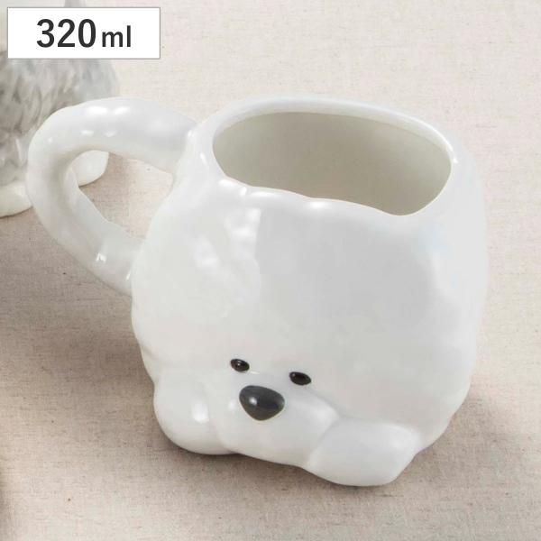サイズ/約幅13×奥行11×高さ11cm容量/約320ml内容量/1個材質/セラミック磁器食器洗い乾燥機/使用不可電子レンジ/使用不可●犬の愛らしい表情をそのまま形にしたマグカップです。●カフェオレやスープにもぴったりの満足感ある容量です。...