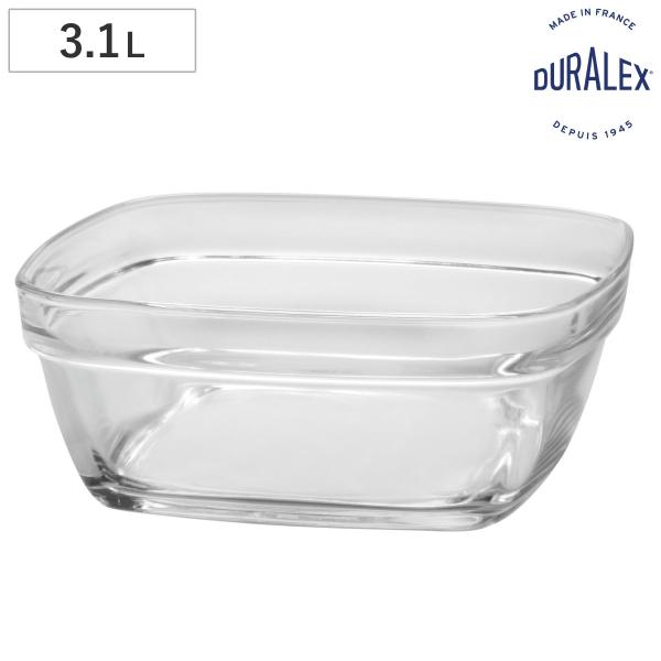 サイズ/約幅23×奥行23×高さ9.3cm容量/約3.1L内容量/1個材質/全面物理強化ガラス生産国/フランス製耐熱温度差/120度食器洗い乾燥機/使用可能電子レンジ/使用可能スタッキング/可能●レンジ、食洗機対応の保存容器にも使えるボウル...