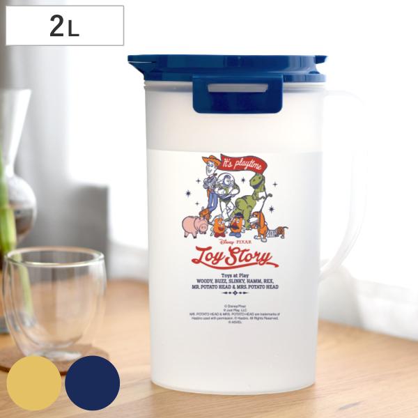 サイズ/約幅18.9×奥行11.1×高さ25.9cm容量/約2L内容量/1個材質/本体・フタ・栓：ポリプロピレンパッキン：シリコーンゴム種類/イエロー、ネイビー●レトロなキャラクターのワンプッシュタイプの冷水筒です。●大容量なのにスリム設計...