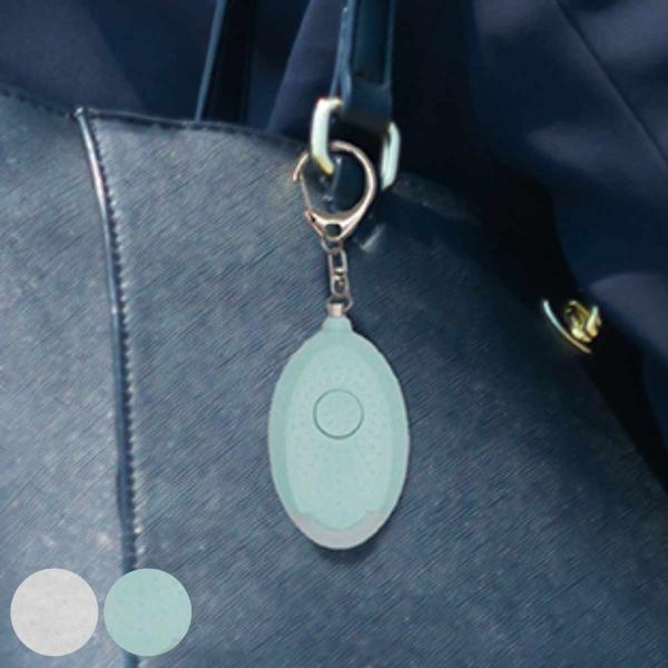 サイズ/約幅4×奥行1.5×高さ7cm重量/約30g内容量/1個材質/本体：ABS金属部分：亜鉛合金種類/ホワイト、ミント電源/ボタン電池：LR44×3個●キーリングを引くだけの簡単操作で、いざというときにサッと引っ張りやすい防犯ブザーです...