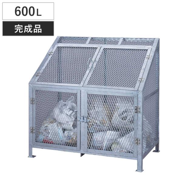 サイズ/約幅120×奥行70×高さ120cm重量/約64kg容量/約600L内容量/1台材質/スチール（溶融亜鉛メッキ）生産国/日本製組立状態/完成品●45Lのゴミ袋を約13袋収納できる大容量のダストボックスです。●町内会のゴミ集積所、オフ...