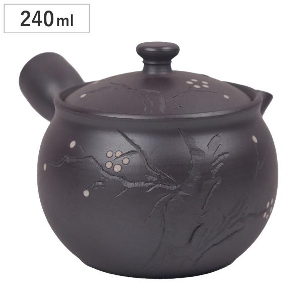 サイズ/約幅8×奥行13.5×高さ8cm容量/約240ml内容量/1個材質/陶器生産国/日本製●陶山急須は、四日市萬古焼で歴史と伝統の紫泥の土に黒土を吹きかけることで、お茶のタンニンを吸着する性質とシンプルでモダンなデザインを両立したアイテ...