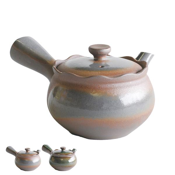 サイズ/約高さ10cm直径：約10.5cm重量/約220g容量/約300ml内容量/1個材質/陶器（萬古焼）種類/織部、極生産国/日本製●萬古焼の伝統素材「紫泥」を使用した急須です。●容量300ml（1.5号）で、1〜2人のお茶時間にぴった...