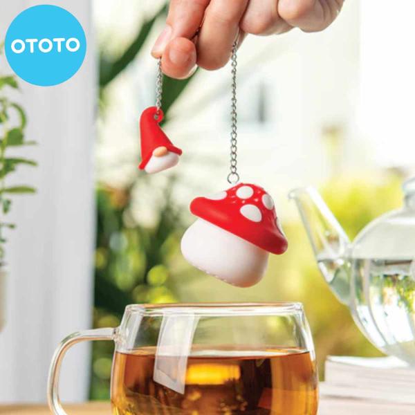 サイズ/約幅4.8×奥行4.8×高さ7cm内容量/1個材質/シリコーン樹脂・ステンレススチール生産国/中国製●カップの縁に掛けて使えるマッシュルームのティーインフューザーです。●茶葉をティーストレーナーの中に入れ、マッシュルームをカップにセ...