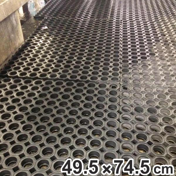 サイズ/約横49.5×縦74.5cm厚さ：約2.3cm重量/約5kg内容量/1個材質/ゴム塩化ビニール不使用●排水性が高いゴム製のハニカムゴムマットです。●ハニカム構造でしっかり汚れを落とします。●耐久性に優れた丈夫な天然ゴムを使用していま...