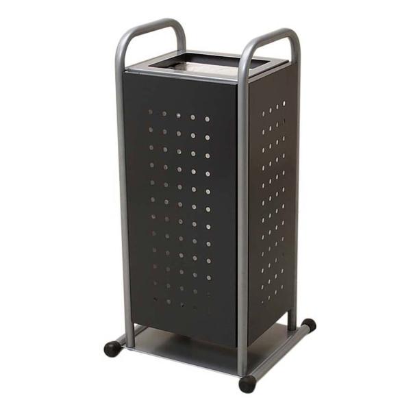 サイズ/約幅42.6×奥行36.5×高さ77cm重量/約9kg内容量/1台材質/本体・パイプ・側板・ベース板：スチール、粉体塗装ゴムキャップ：エチレンプロピレンジエンゴムビニール袋止め：ポリプロピレン屋内・屋外/屋内●使用した傘袋を回収する...