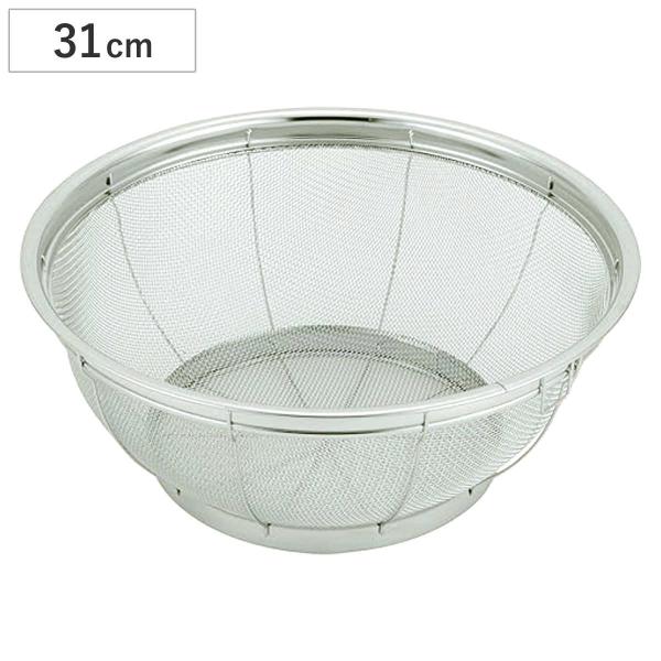サイズ/約高さ12.8cm直径：約32cm重量/約347g内容量/1個材質/ステンレススチール生産国/中国製●丈夫でサビにくいステンレス製で、毎日清潔に使えます。●家庭で使いやすい大きめサイズの深型ザル31cmです。●通気性のよいメッシュ構...