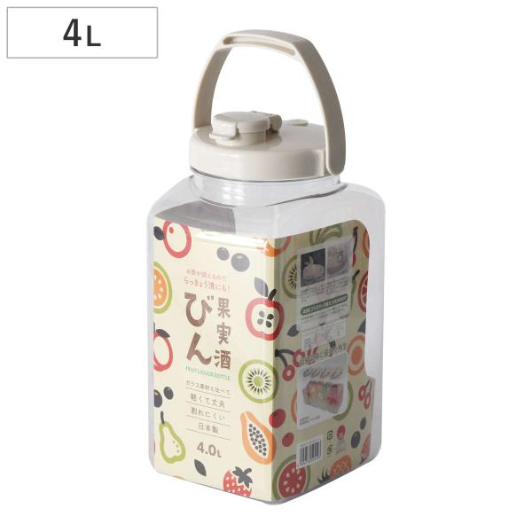 サイズ/約幅15.4×奥行12.9×高さ28cm重量/約290g容量/約4L内容量/1個材質/本体：PETフタセット：ポリプロピレンガス抜き弁・パッキン：シリコーンゴム生産国/日本製パーツ別耐熱温度/本体：60度フタセット：120度ガス抜き...