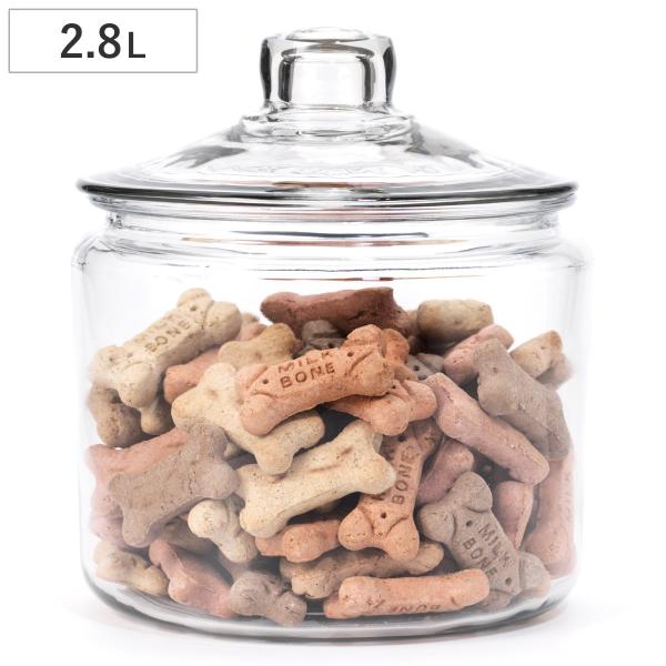 サイズ/約高さ21cm直径：約17.5cm容量/約2.8L内容量/1個材質/ソーダガラス生産国/アメリカ製食器洗い乾燥機/使用不可電子レンジ/使用不可オーブン/使用不可●食品から雑貨まで幅広く保存できる2.8Lのガラス製保存容器です。●お米...