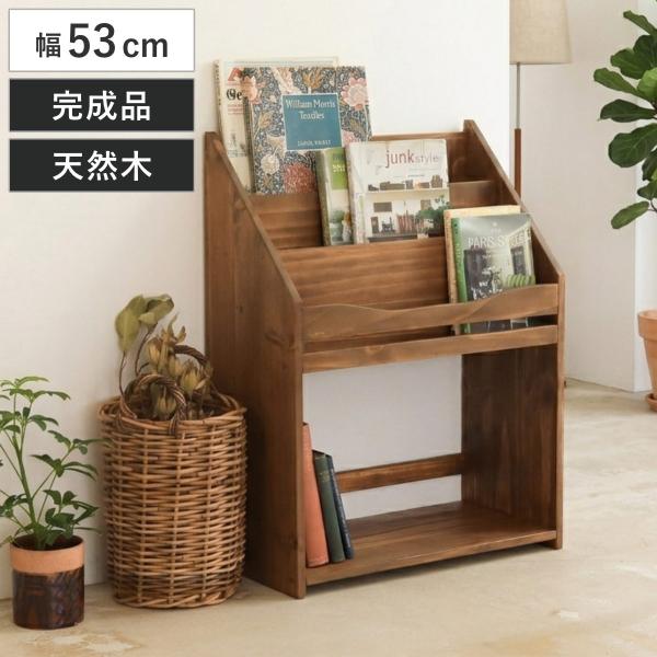 サイズ/約幅53×奥行26×高さ70cm重量/約5kg内容量/1台材質/天然木（パイン）生産国/フィリピン製組立状態/完成品●懐かしさとインテリア性を兼ね備えた木製マガジンラックです。●天然木パイン材を使用しており、やさしい風合いが大人から...