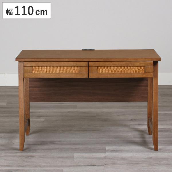 サイズ/約幅110×奥行50×高さ72cm重量/約28.5kg内容量/1台材質/天板・前板・脚部：ラバーウッド（ウレタン塗装）背面：プリント化粧板生産国/ベトナム製引き出し/2杯フルオープンスライドレール組立状態/お客様組立品梱包サイズ/約...