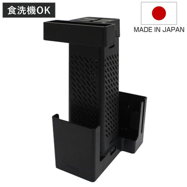 サイズ/約幅15×奥行12×高さ22.5cm重量/約220g内容量/1個材質/ABS樹脂生産国/日本製食器洗い乾燥機/使用可能対応サイズ/包丁：刃渡り約22.5cmまでまな板：厚さ約5ｍmまで1枚、厚さ約1cmまで1枚スライサーやおろし器：...