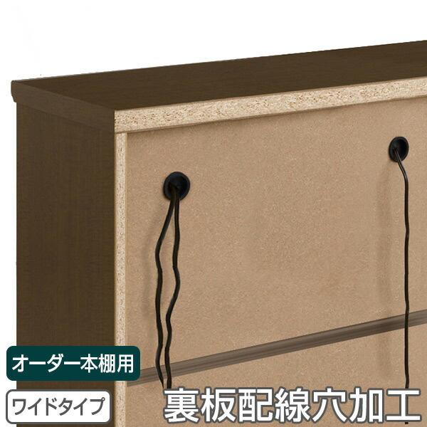 サイズ/穴直径：3.5cm（ゴムコーダー取付前）内容量/裏板1枚への加工穴数：裏板1枚につき2ヵ所付属品：ゴムコーダー●裏板に配線用の穴を加工します。●電化製品やAV機器を設置したい方におすすめです。●上下をさかさまにする事で加工穴の位置を...