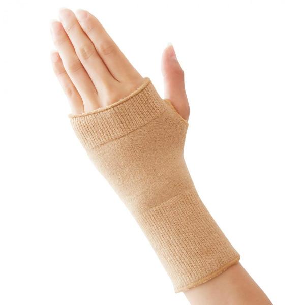 【この商品はメール便(ポスト投函)で送料無料商品の為、到着日時間指定は出来ません】◇手首の関節周りをやさしく温めてサポート！◇裏起毛＆Wの機能性繊維でしっかり保温◇2種類の機能性繊維を使用して編み立てた保温性に優れたあたたかサポーター◇繊維...