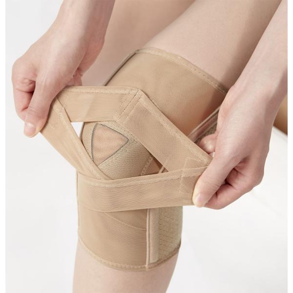 【この商品はメール便(ポスト投函)で送料無料商品の為、代金引換注文不可・時間指定不可】◇ひざ裏部分にはメッシュ素材を使用しているので、通気性に優れています。◇お皿のパッドにはクロロプレンゴムを使用で衝撃吸収！◇コイルボーンがひざ関節の動きを...