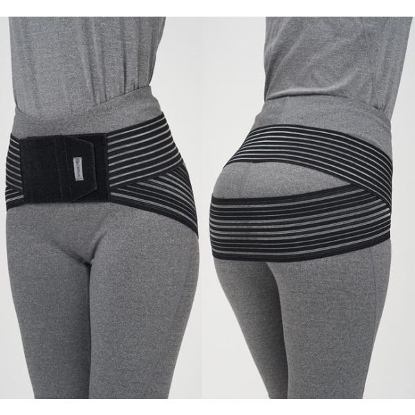 ・上下2本のベルトが、骨盤・股関節をギュッと引き締め、体幹をサポート！・2本のベルトはスライド式で、自由に調整できるので体型や、動きに対応します。・上下の2本のベルトはそれぞれ長さとパワーを変えたこだわり設計。・骨盤を引き締める上のベルトに...