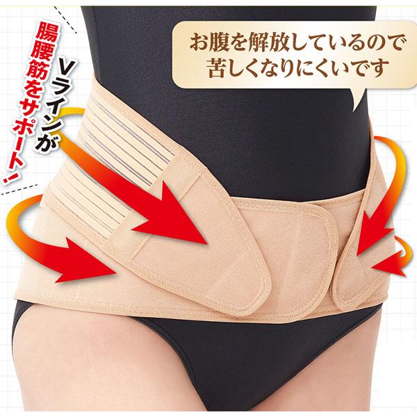 ◆　製品説明　◆・お腹を圧迫しない設計で腰をしっかり保護する新発想の腰のサポーター。・縦方向の腸腰筋ベルトが腸腰筋をサポートするので、お腹を開放した形状でも腰を支えます。・下部にある骨盤ベルトで骨盤周りを引き締め、下半身を安定させます。・ベ...