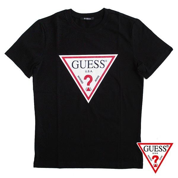 GUESS(ゲス)は1981年にアメリカのカリフォルニア州ロサンゼルスで創業したブランドで、ブランドコンセプトは「YOUNG, SEXY, ADVENTUROUS」GUESSの三角トライアングルロゴがプリントされたメンズ半袖Tシャツです。日...