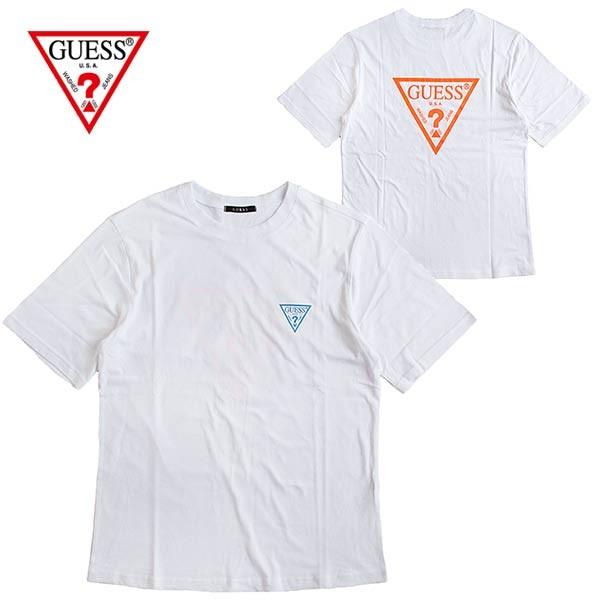 GUESS(ゲス)は1981年にアメリカのカリフォルニア州ロサンゼルスで創業したブランドで、ブランドコンセプトは「YOUNG, SEXY, ADVENTUROUS」GUESSの三角トライアングルロゴがデザインされたメンズ半袖Tシャツです。フ...